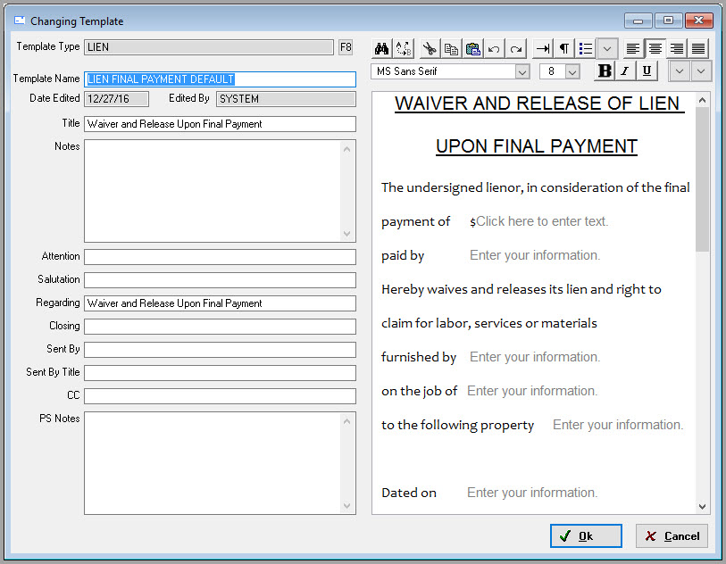 Create a Letter Template – RFMS Help Desk