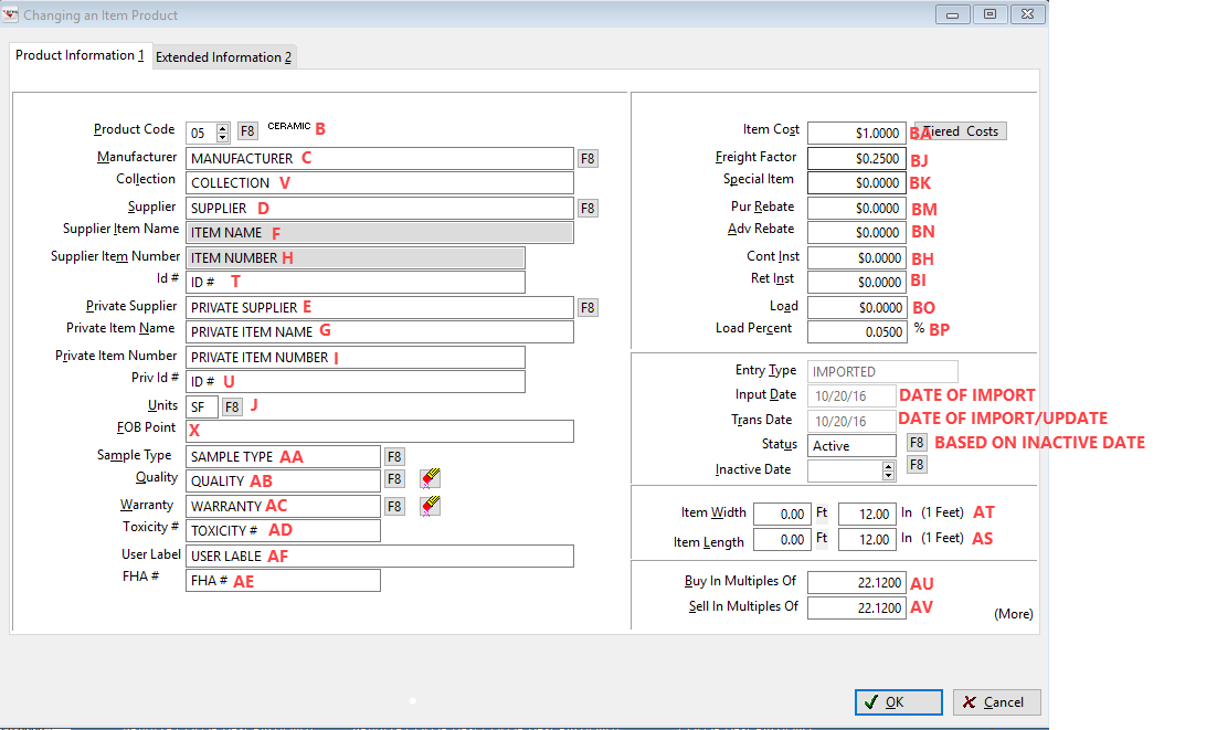 Product Import/Export (PIE) - Where does the column information go? – RFMS Help Desk