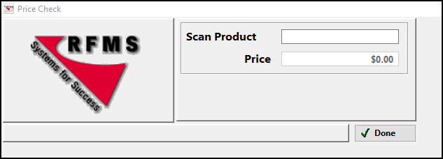 Price Check – RFMS Help Desk
