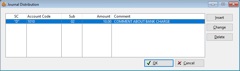 Posting a Bank Charge – RFMS Help Desk