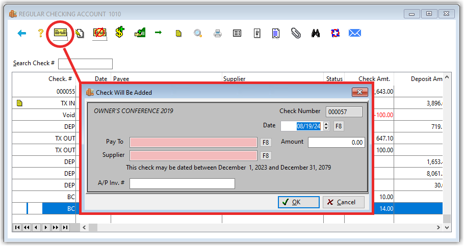 Posting a Single Check – RFMS Help Desk