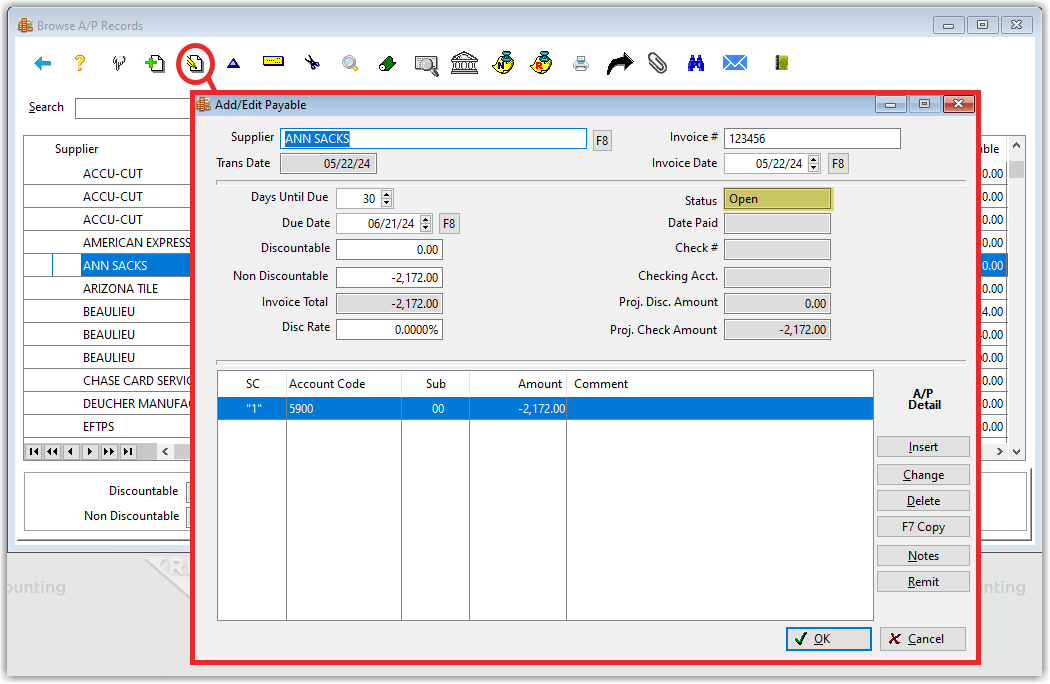 Editing an Invoice – RFMS Help Desk