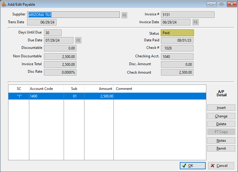 Editing an Invoice – RFMS Help Desk