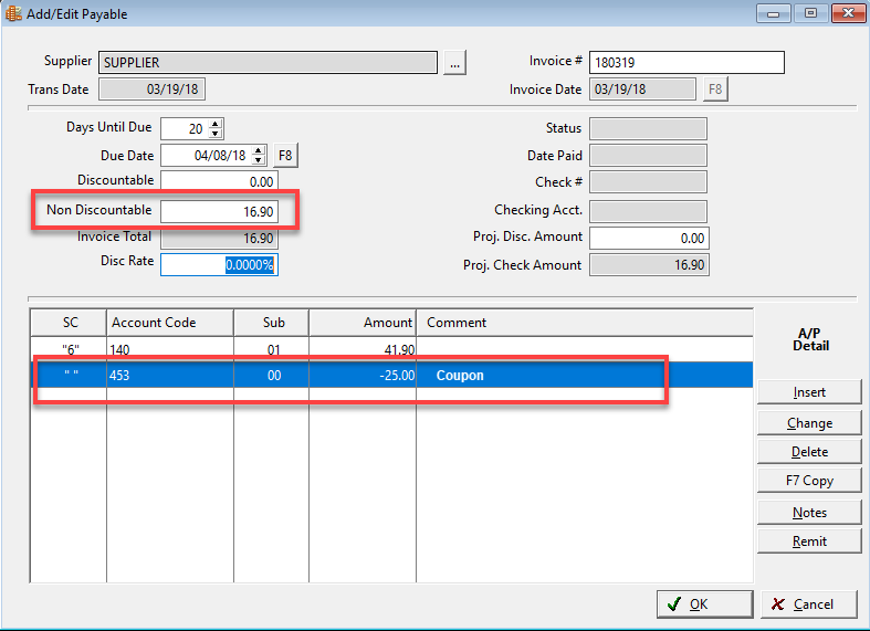 How to apply a Supplier Coupon during Costing – RFMS Help Desk