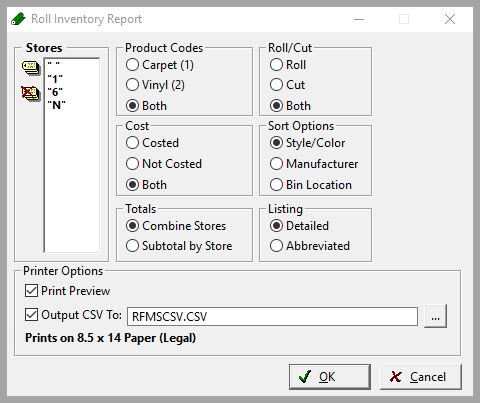Roll Inventory Information Report – RFMS Help Desk