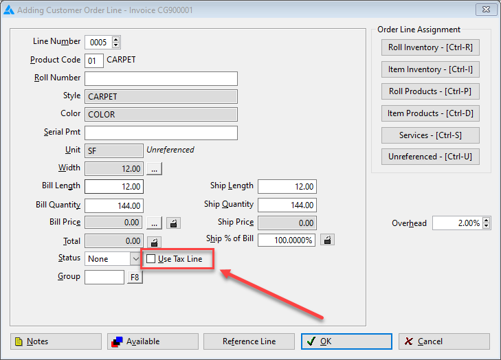 What is Line Tax? – RFMS Help Desk