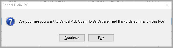 Canceling Purchase Orders – RFMS Help Desk