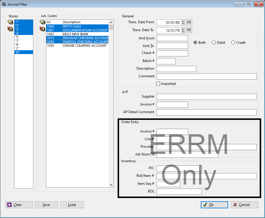 View Journal in Accounting – RFMS Help Desk