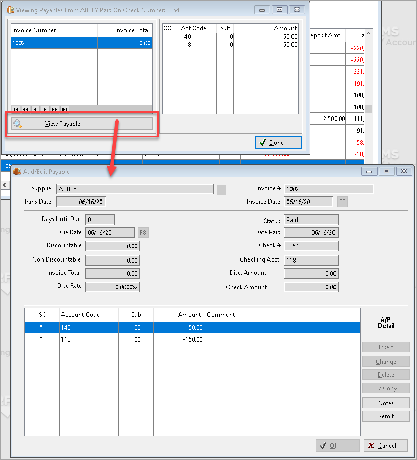 View Payables – RFMS Help Desk