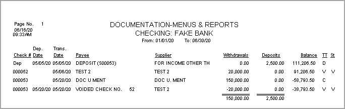 Printing a Check Register – RFMS Help Desk