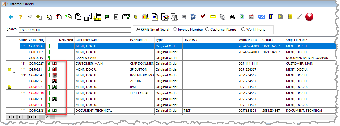 Schedule Pro Alerts on the Customer Orders Browse Screen. – RFMS Help Desk