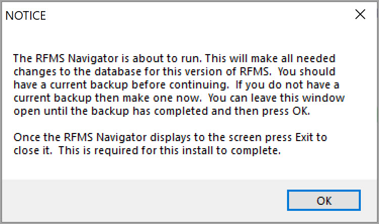 RFMS Program Update Instructions – RFMS Help Desk