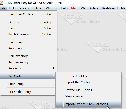 Mapping UPC Codes to RFMS RCode – RFMS Help Desk