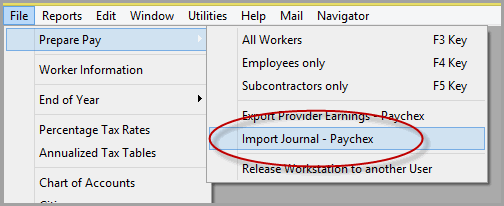 Paychex Payroll-Importing a CSV file to Journal – RFMS Help Desk
